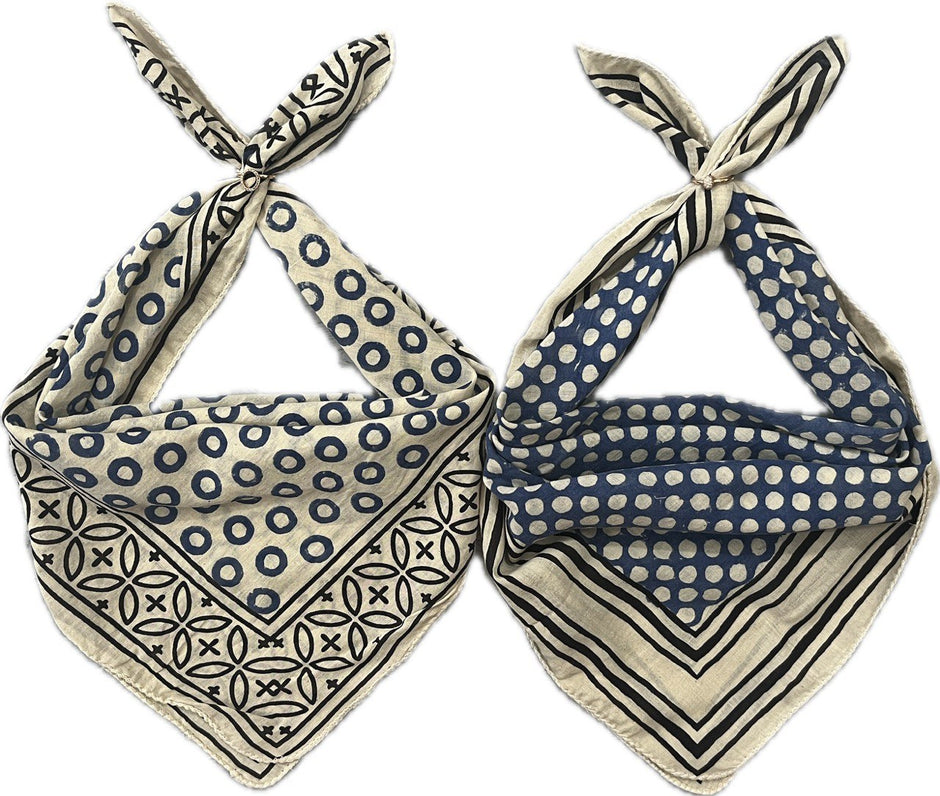 Cool Blue Bandana to Complement Your Style Buy 2 Get 1 Free - AryanArts33